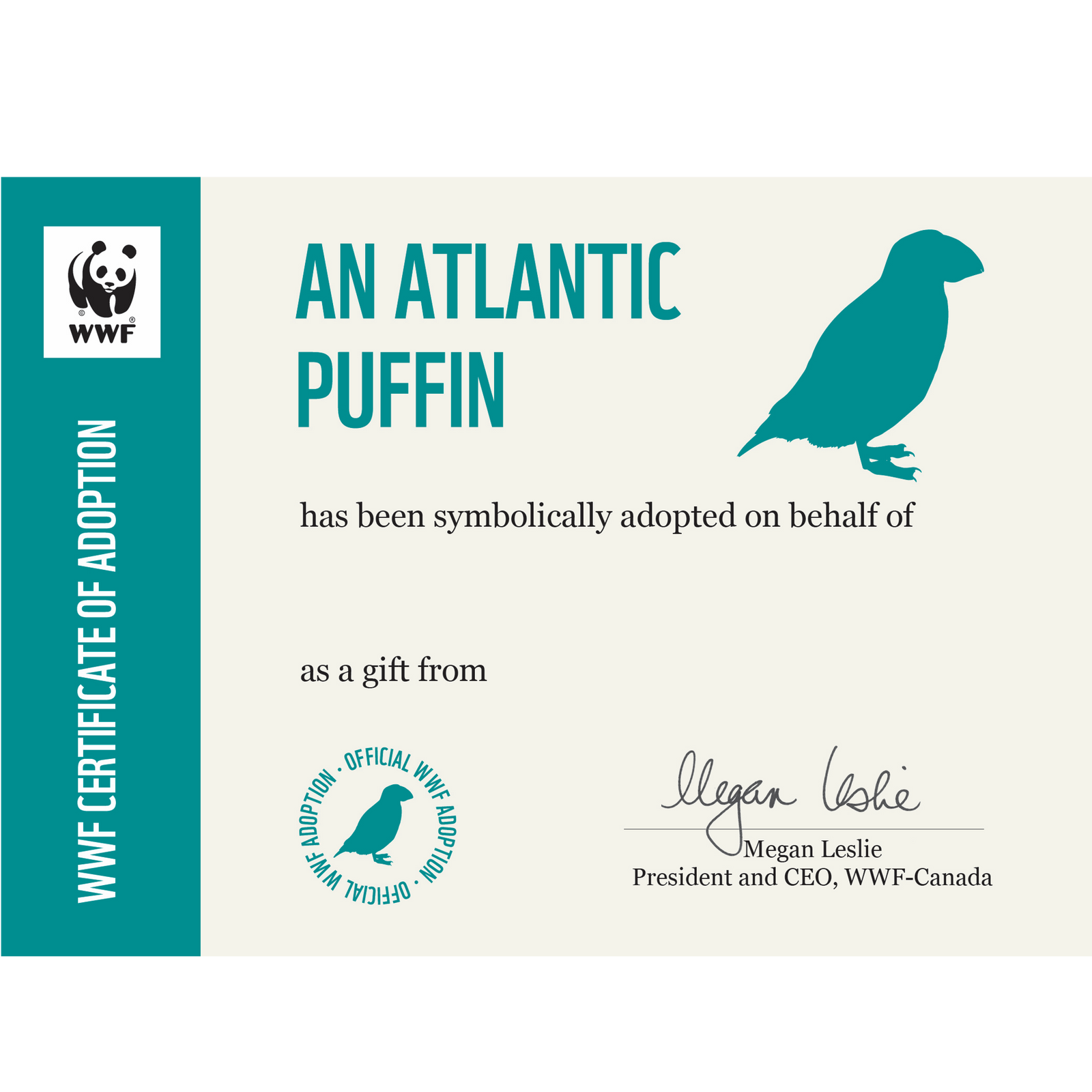 Adopt an Atlantic Puffin | Plush & Certificate Gift Kits
